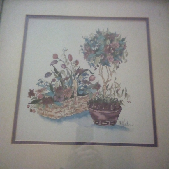 julia crainer and R. Parker | Art | 3 Paintings Of Flower Gardens 919 ...